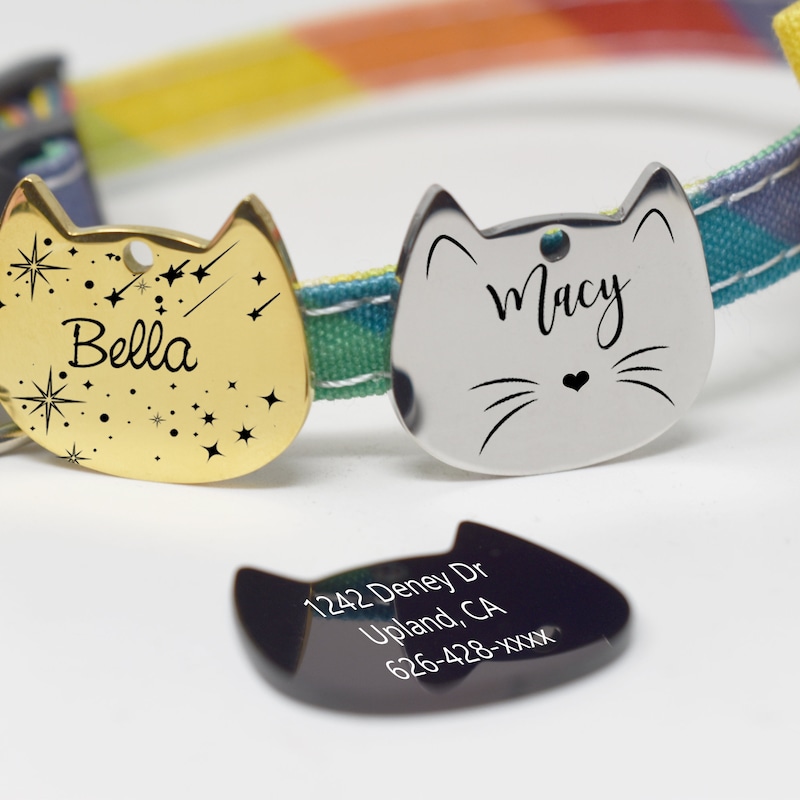 Cat Tags - Etsy