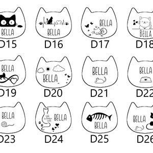 Stainless Steel Cat Tag, Cat Name Tag, Personalized Cat Tag, Pet Cat ...