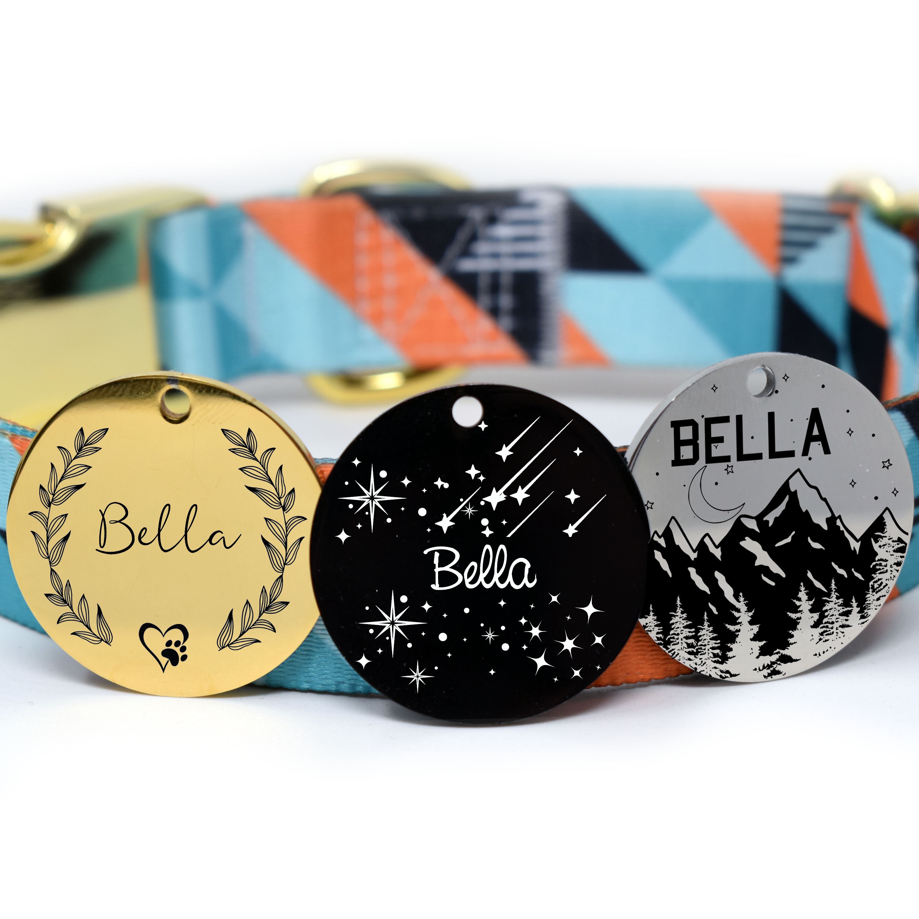 Stainless Steel Dog Tag Pet Dog Tag Dog ID Tag Personalized - Etsy