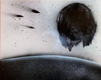 Fireball Painting - Etsy