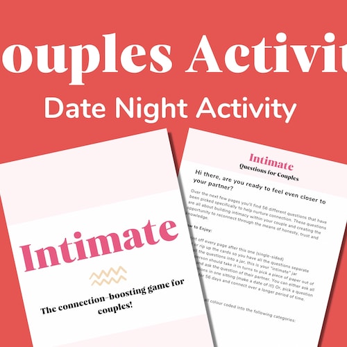 Couples Intimacy Cards: Intimate Relationships Printable - Etsy