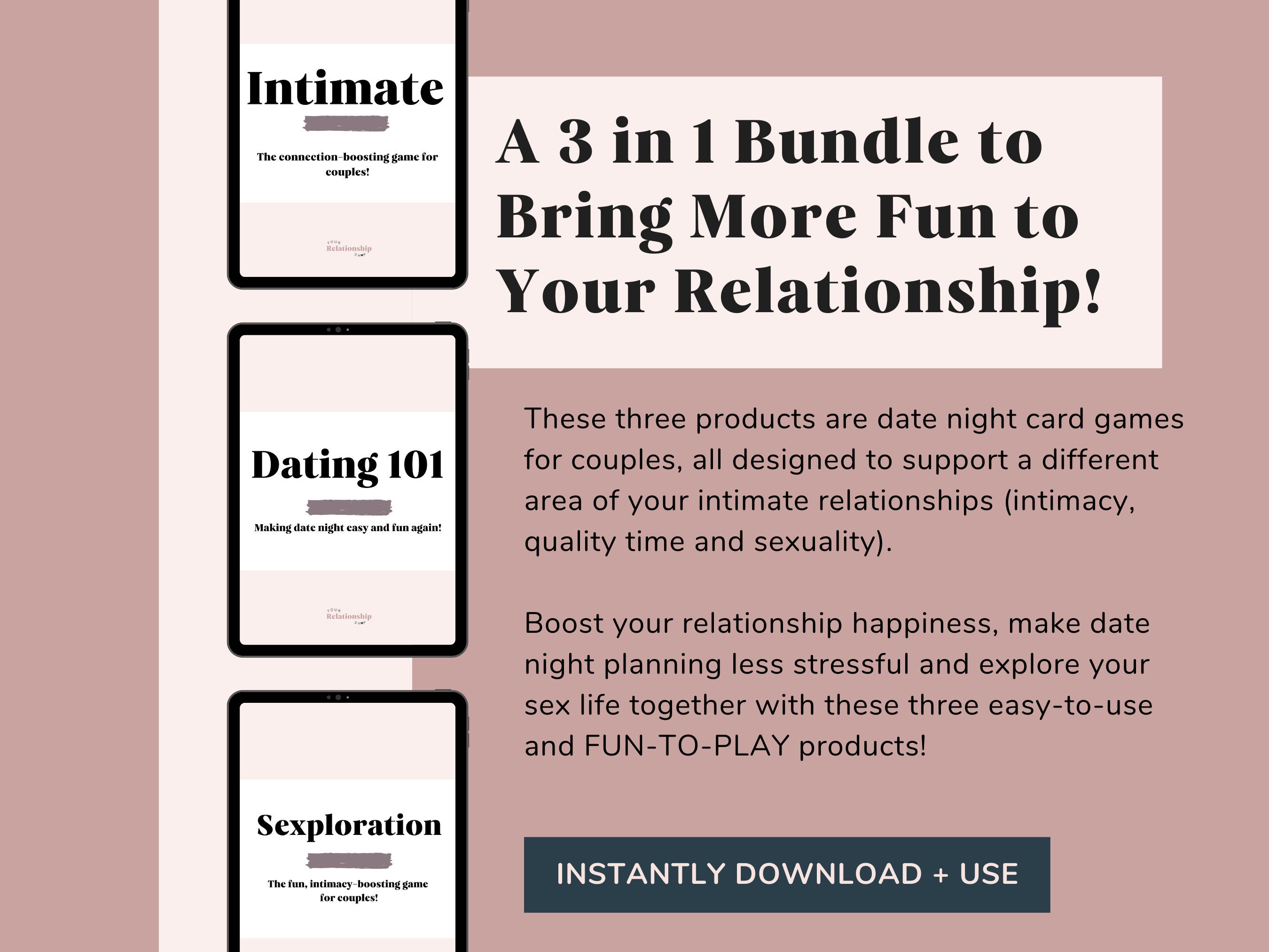 Intimacy Cards: Couples Therapy Workbook, Date Night Kit, Date Night ...