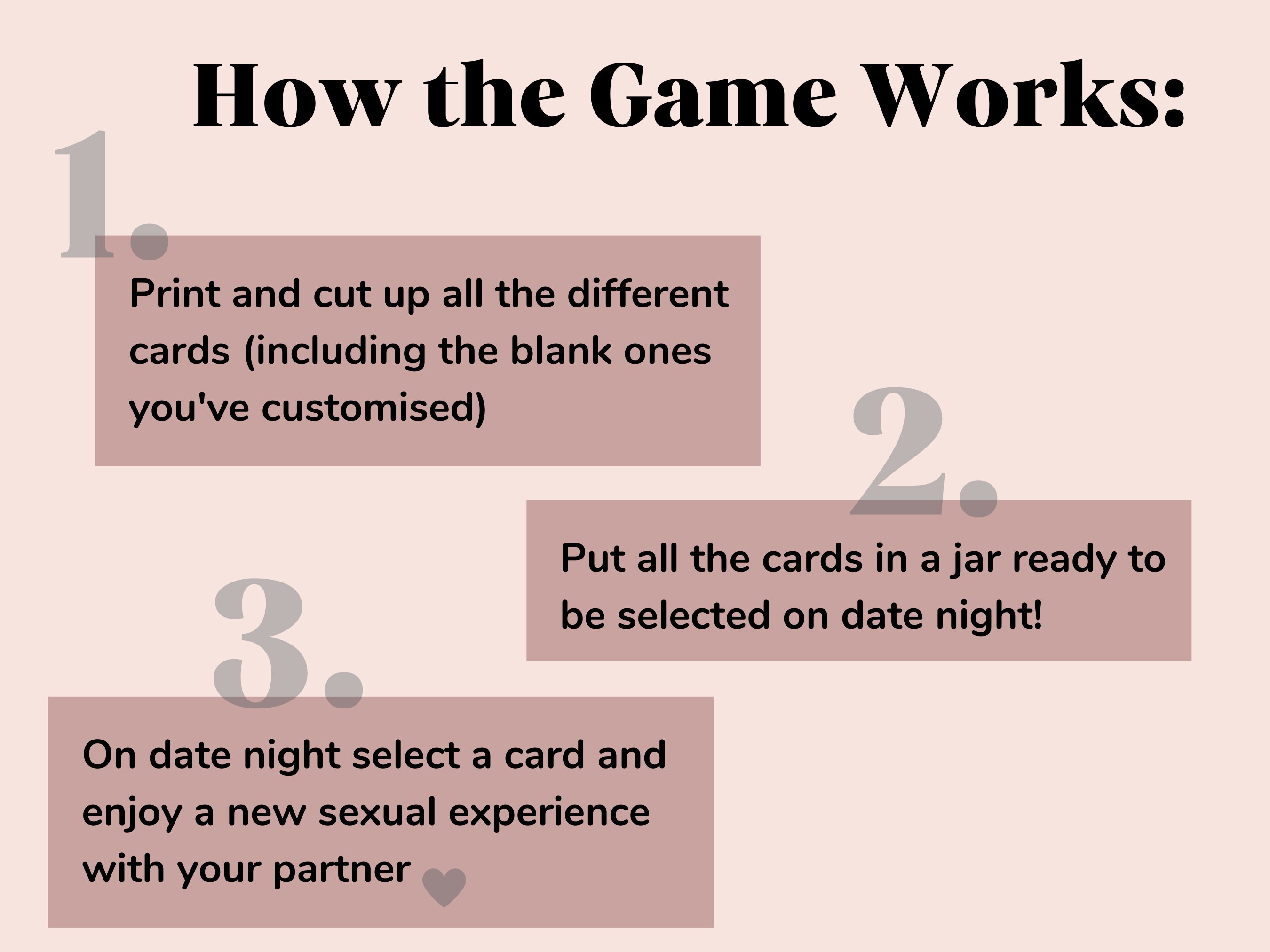 Intimacy Cards: Couples Card Game, Printable Sex Game, Intimacy ...