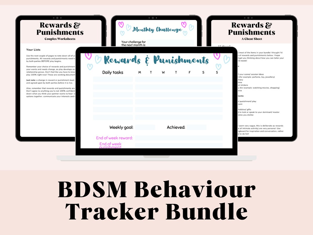 DDLG Reward and Punishment Chart: BDSM Behaviour Tracker, BDSM ...
