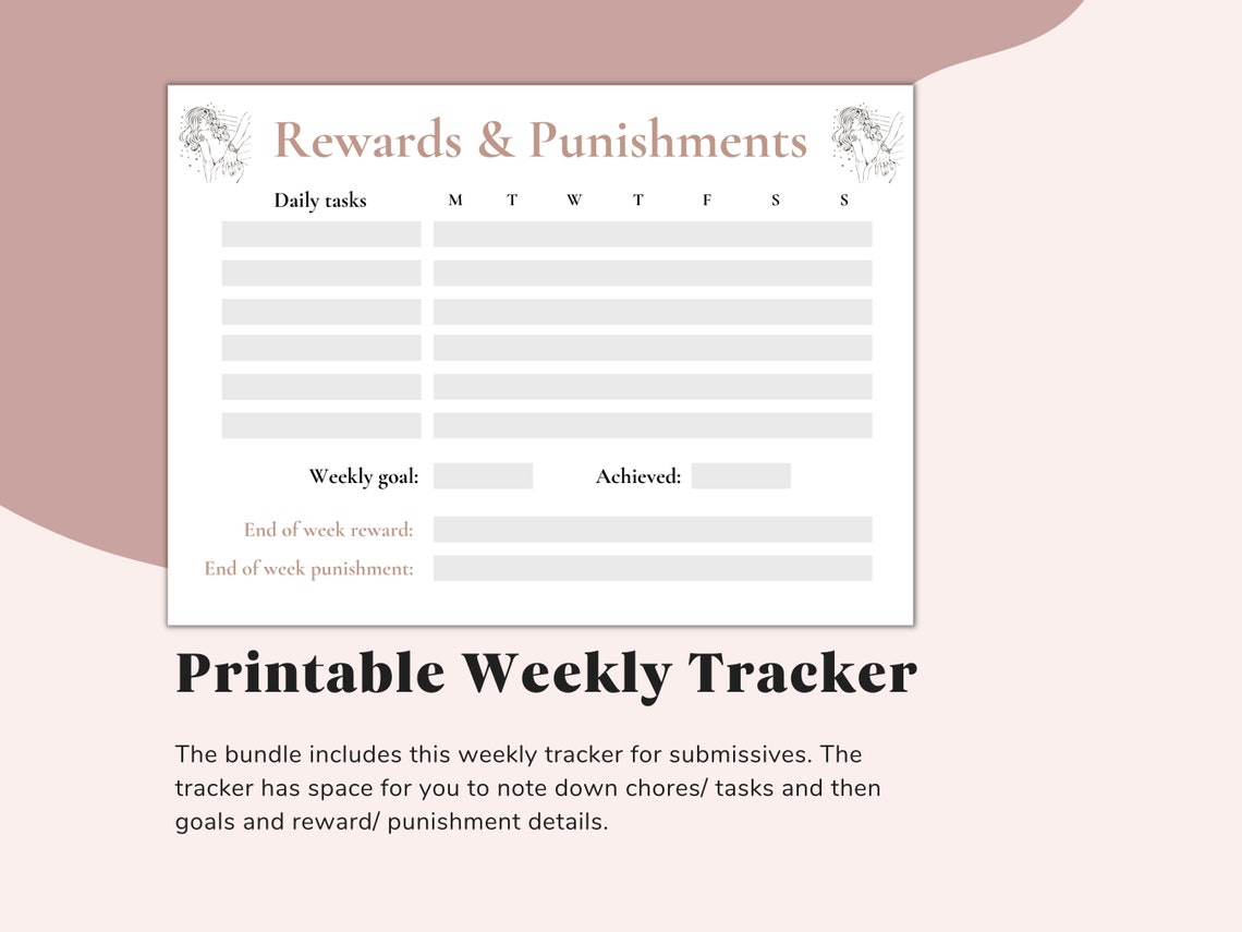 Punishment and Reward Chart BDSM: Chore Chart, BDSM and Fetish, BDSM ...
