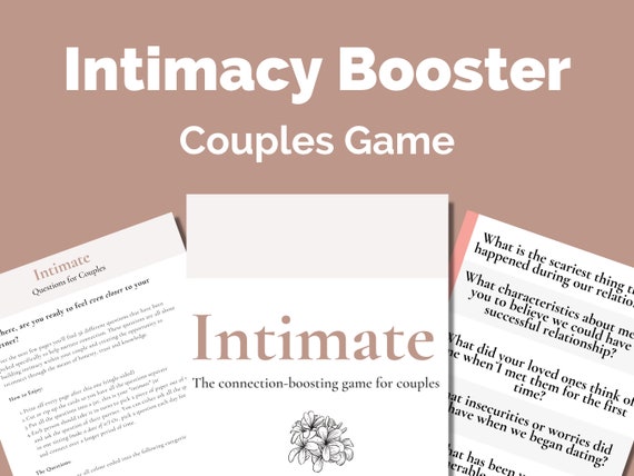 Couples Intimacy Cards: Intimate Relationships Couples | Etsy