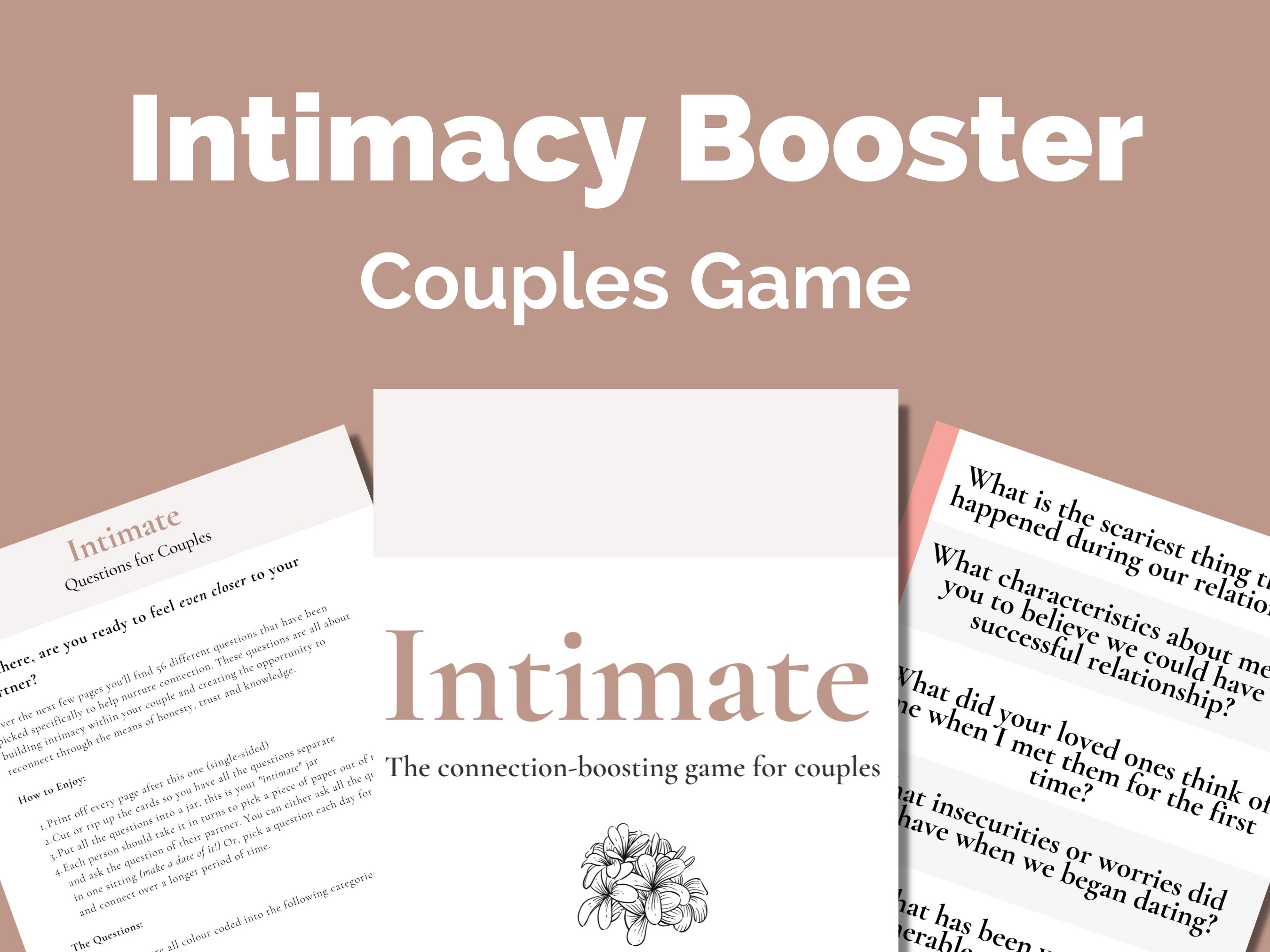 Couples Intimacy Activity Intimate Relationships Couples Etsy