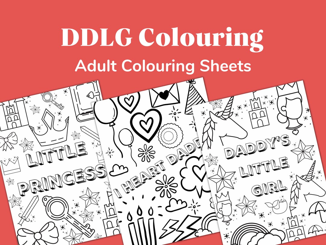 DDLG Coloring Pages: Bdsm Coloring Printables Ddlg Coloring - Etsy