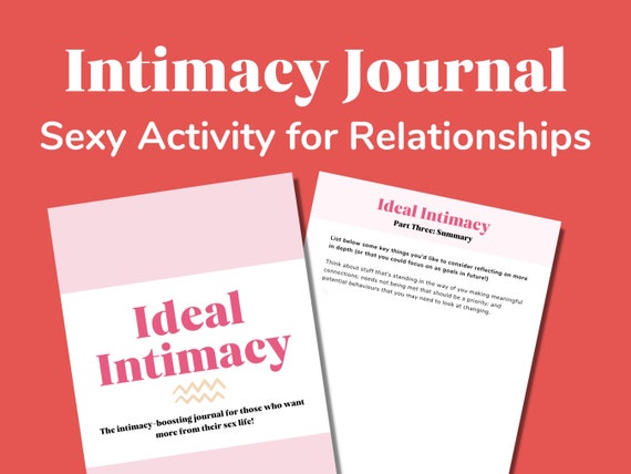 Intimacy Journal Sex Journal Sex Therapy Sex Questions Etsy