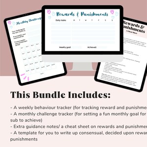 DDLG Reward and Punishment Chart: BDSM Behaviour Tracker, BDSM ...