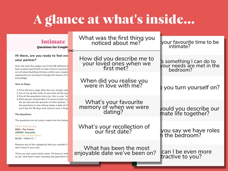 Couples Intimacy Cards: Intimate Relationships Date Night - Etsy