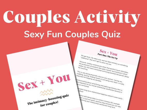 Printable Sex Game Couples Sex Quiz Intimacy Exercises Sex Etsy