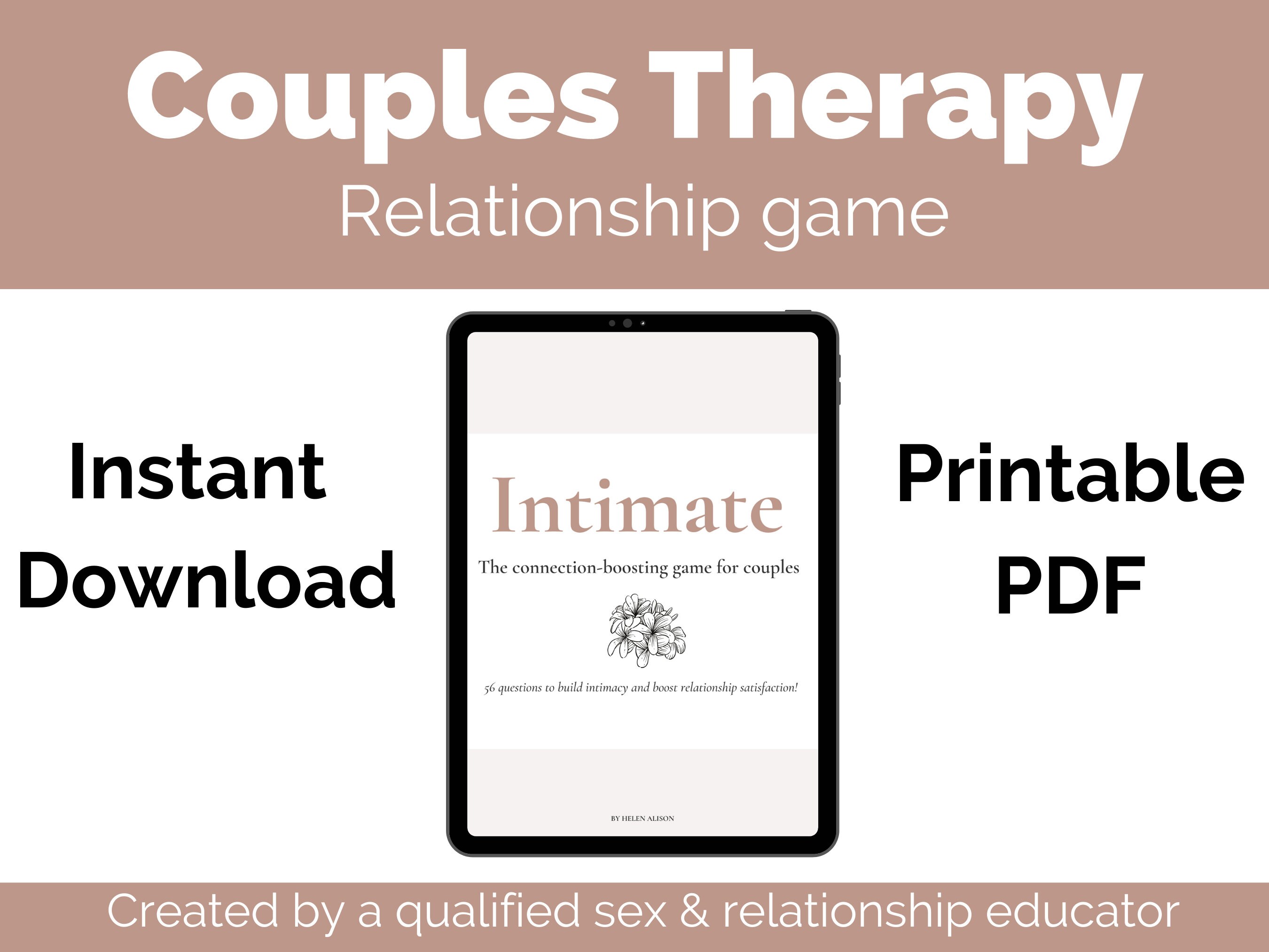 Couples Intimacy Activity Intimate Relationships Couples Etsy