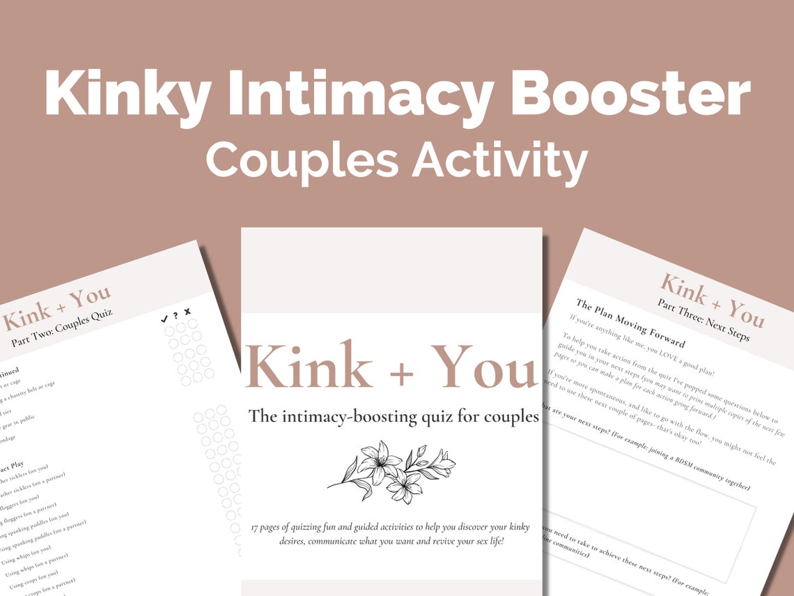 Couples Intimacy Activity: Kinky Relationship Workbook | Etsy