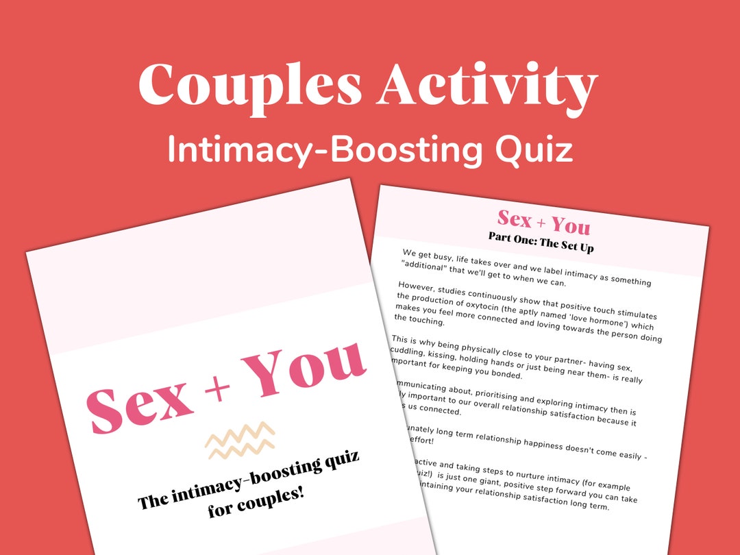Printable Sex Game Couples Sex Quiz Intimacy Exercises Sex Etsy