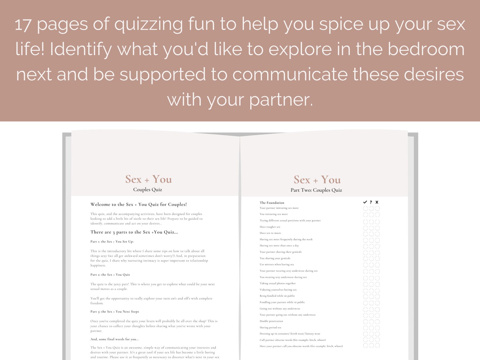 Couples Intimacy Activity Relationship Workbook Couples Etsy