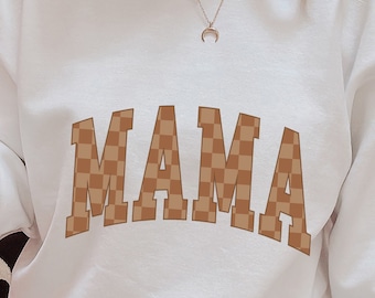 Trendy Retro Boy Mom PNG Checkered Varsity Popular Aesthetic Trendy Mom ...