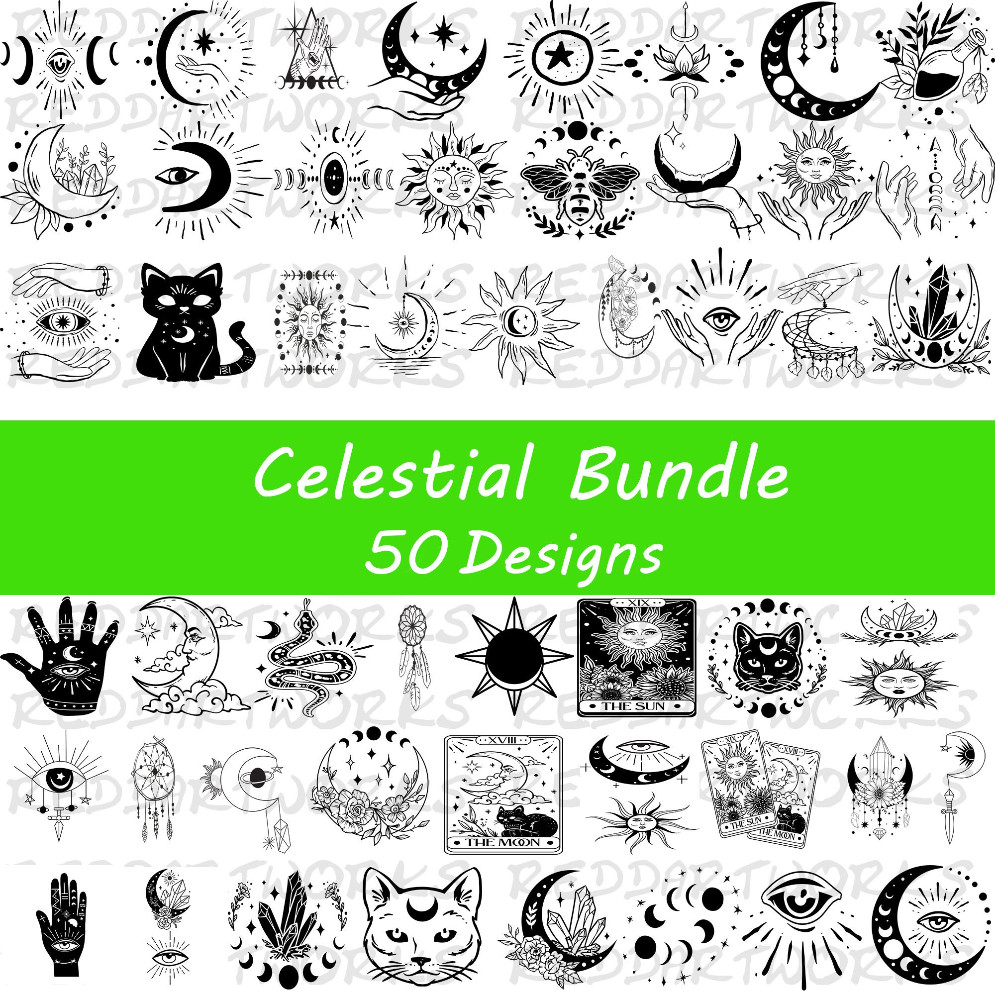 Celestial SVG Bundle Mystical SVG Witchy SVG Boho Svg - Etsy