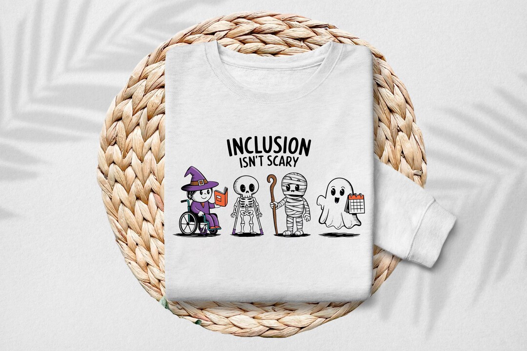 Inclusion Isn't Scary PNG, SLP Halloween PNG, Halloween Sped Teacher ...