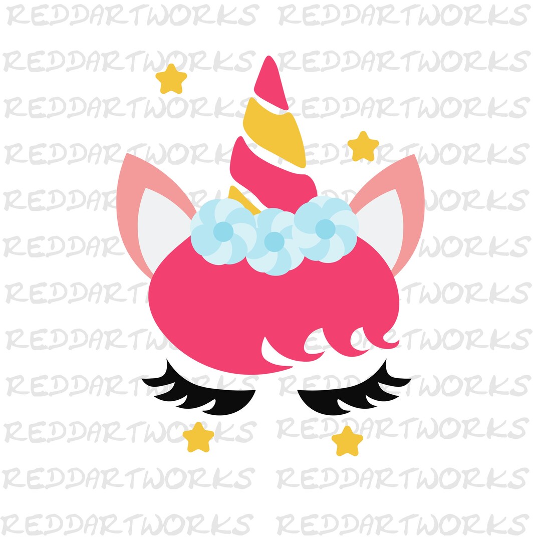 Unicornio svg cara de unicornio svg cumpleaños de unicornio - Etsy México