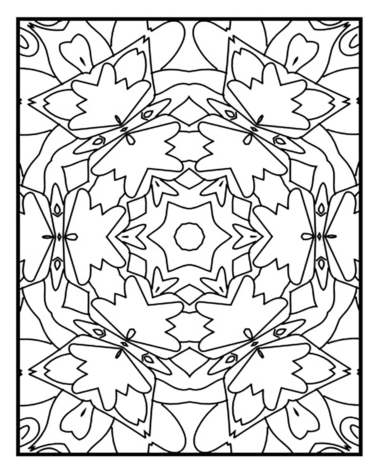 Coloring Pages 200 Coloring Pages Mandala Coloring Pages | Etsy