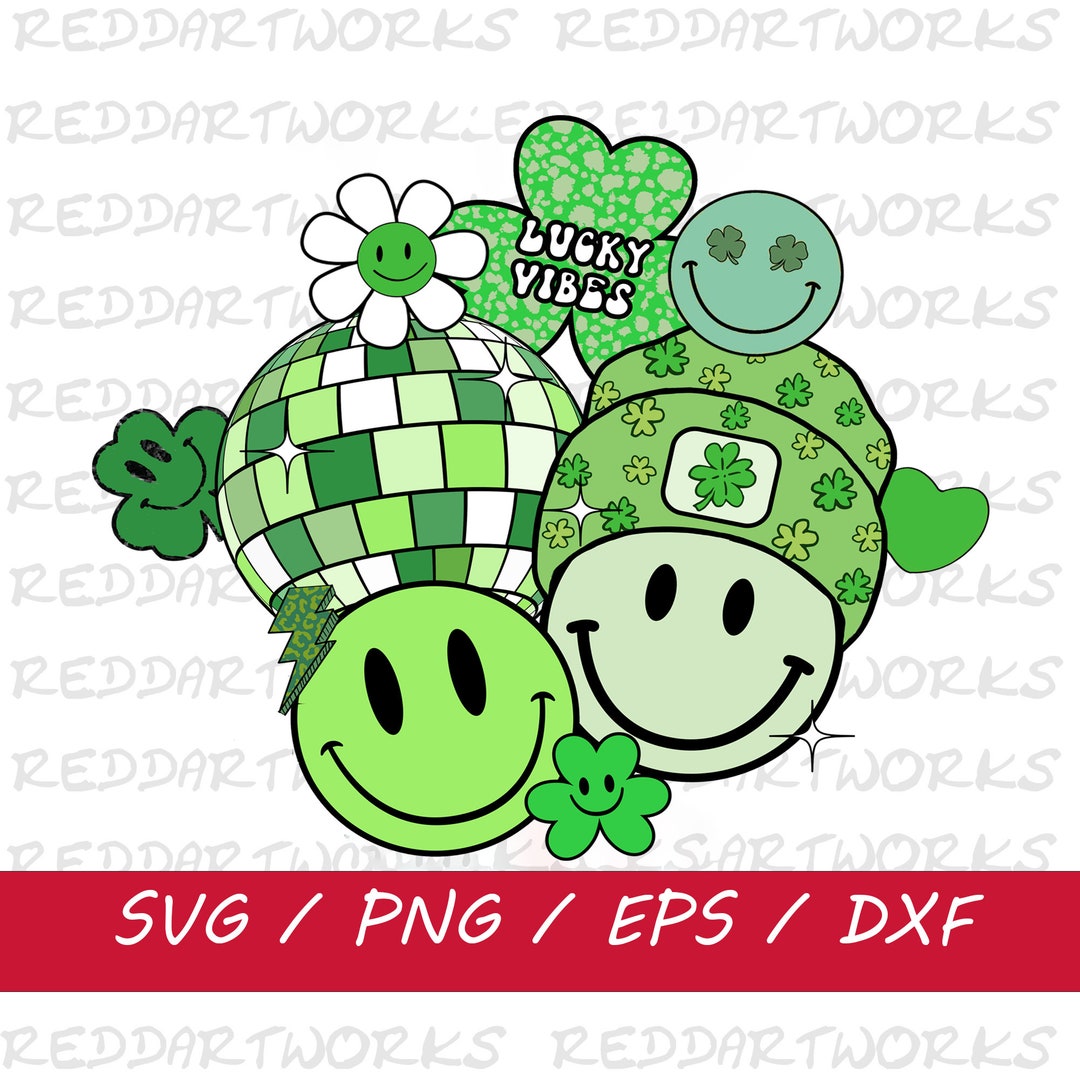 St Patricks Day Smiley Faces PNG SVG Sublimation Design, St Patricks ...