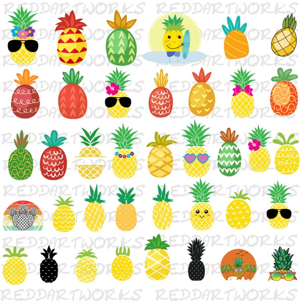 Pineapple Svg - Etsy