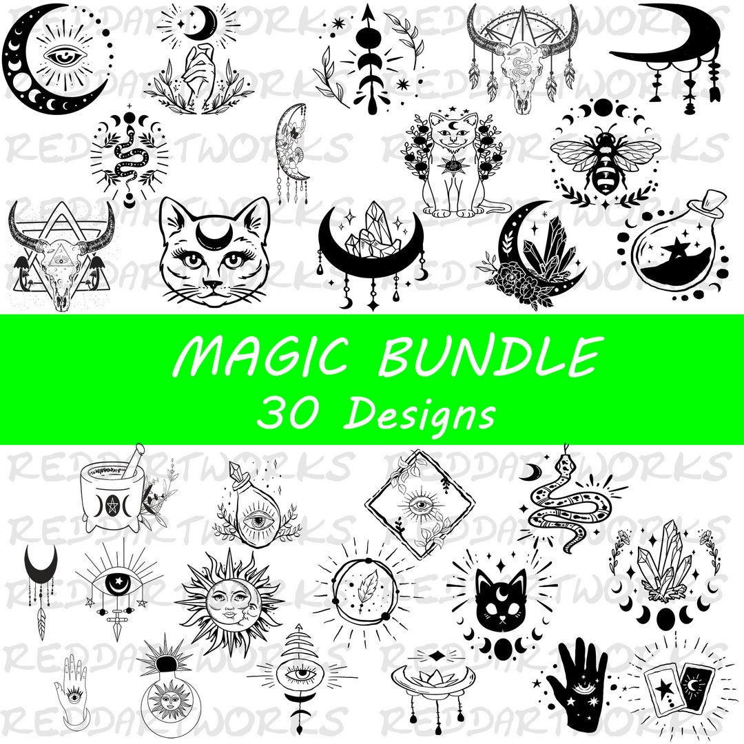 Magical Svg Bundle, Celestial SVG, Mystical Svg, Witchy Svg, Boho Svg ...