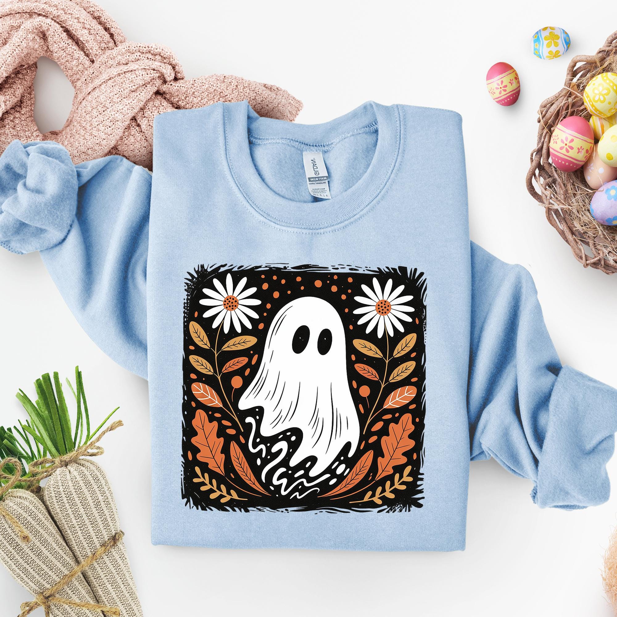 Spooky Ghost Boho PNG: Halloween Clipart (digital Download) - Etsy