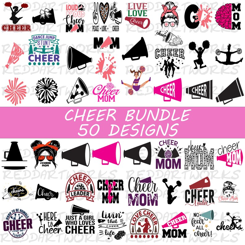 Cheer SVG Bundle Cheer Mom SVG Cheerleader SVG Cheer Mom - Etsy Canada