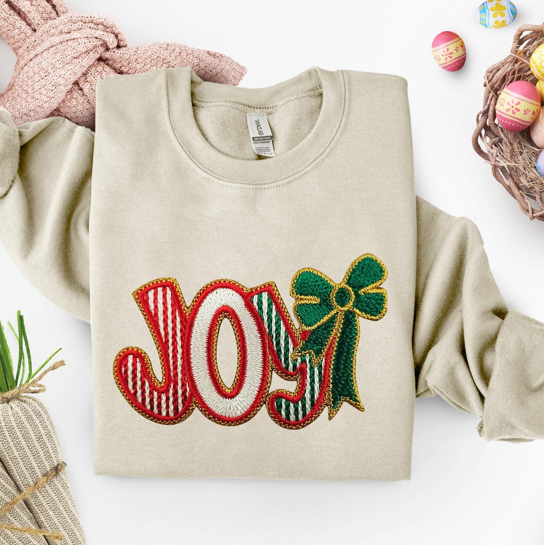 Joy Yarn PNG, Merry Christmas Faux Yarn Design, Realistic Holiday PNG ...