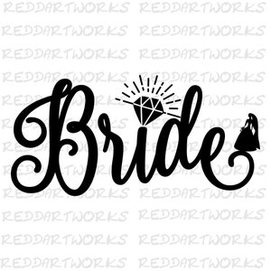 Bride, Instant Digital Download, SVG, PNG, Dxf, and Eps Files, Wedding ...