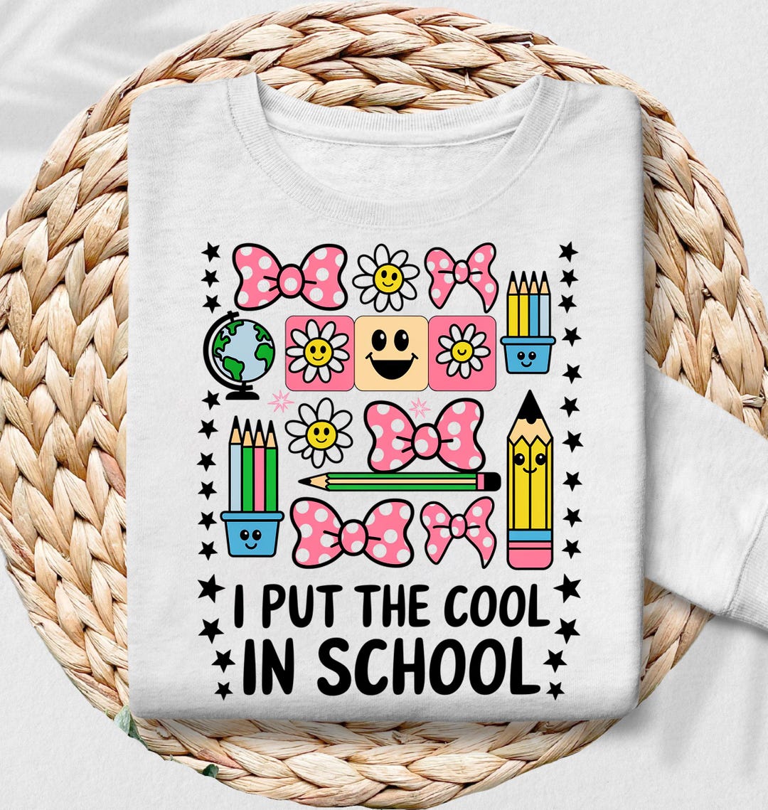 Groovy Back to School P, Retro School PNG, Back to School Clipart ...