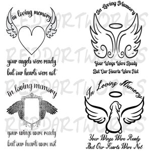 In Loving Memory SVG Bundle, Memorial SVG, in Memory SVG, in Loving ...