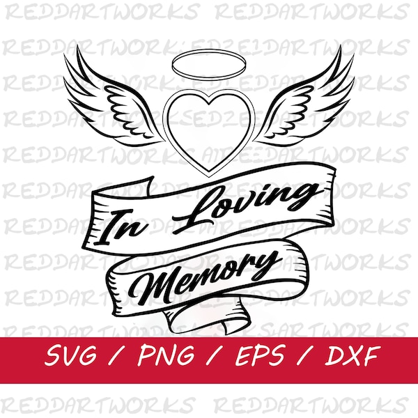 In Loving Memory Svg - Etsy