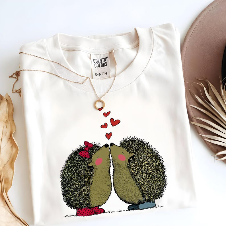 Valentines Day Hedgehogs Love PNG, Romantic Valentine PNG, Cute XOXO ...