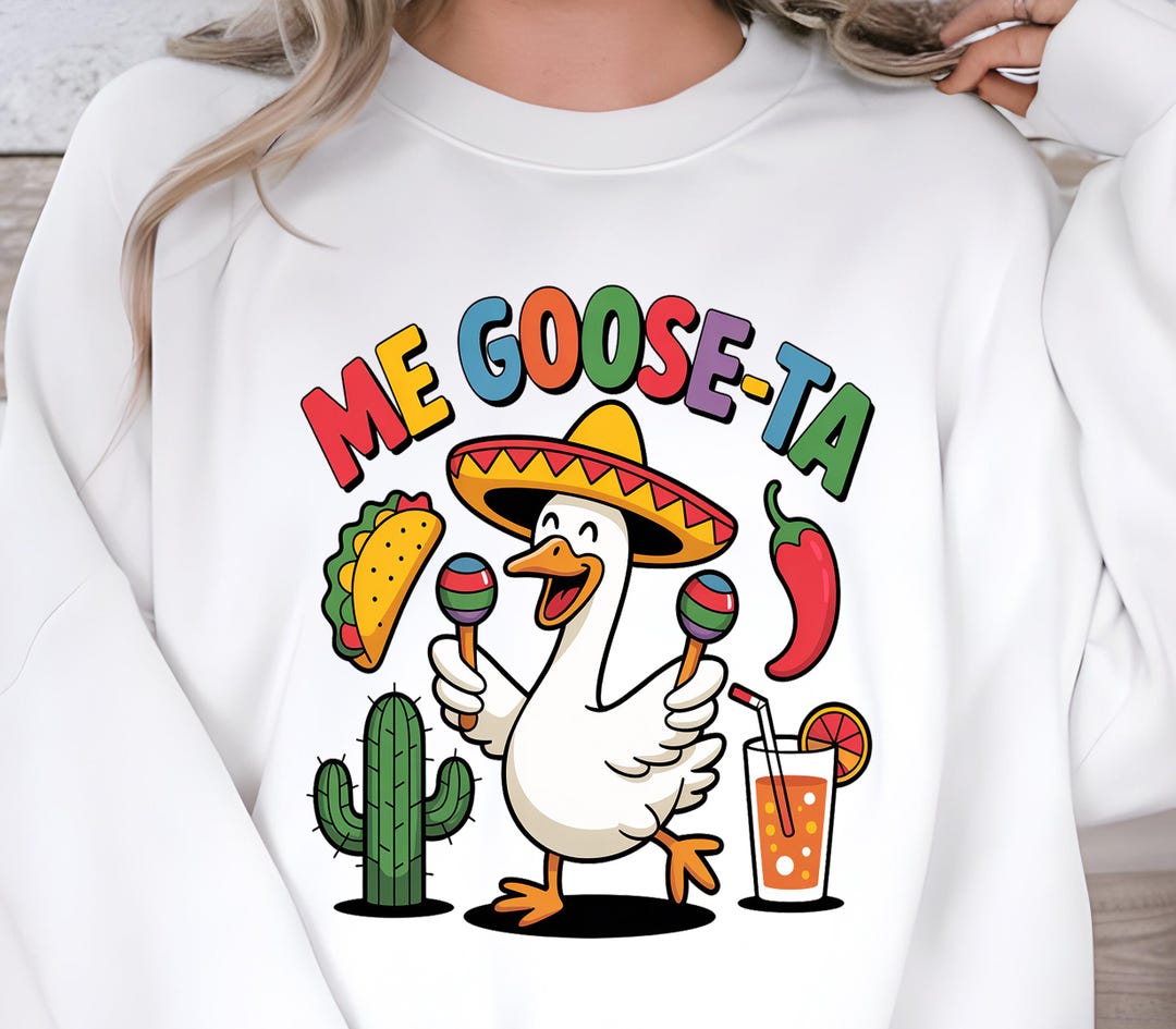 Funny Goose Mexican PNG, Cinco De Mayo Goose PNG, Funny Mexican Silly ...