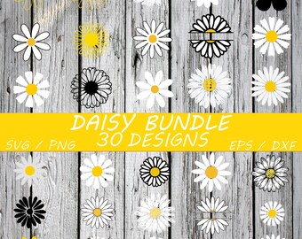 Daisy SVG Daisy Split Svg Flower Svg Groovy Flower Half - Etsy