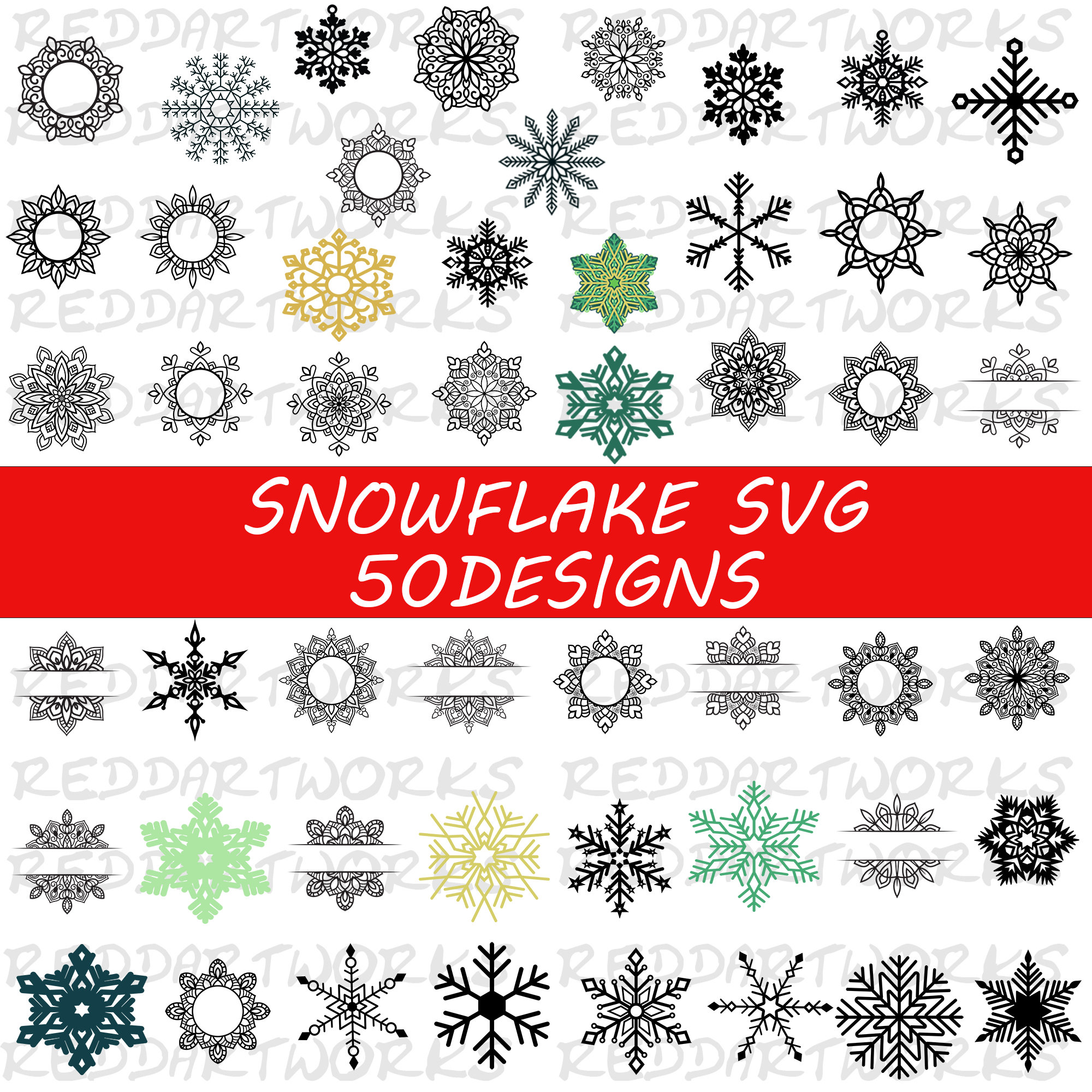 Snowflake SVG Bundle Winter Svg Snowflakes Svg Snowflake - Etsy
