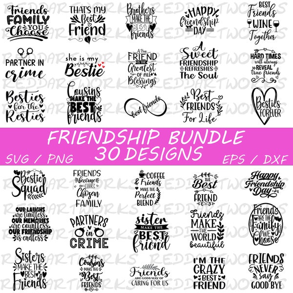 Friendship Svg - Etsy