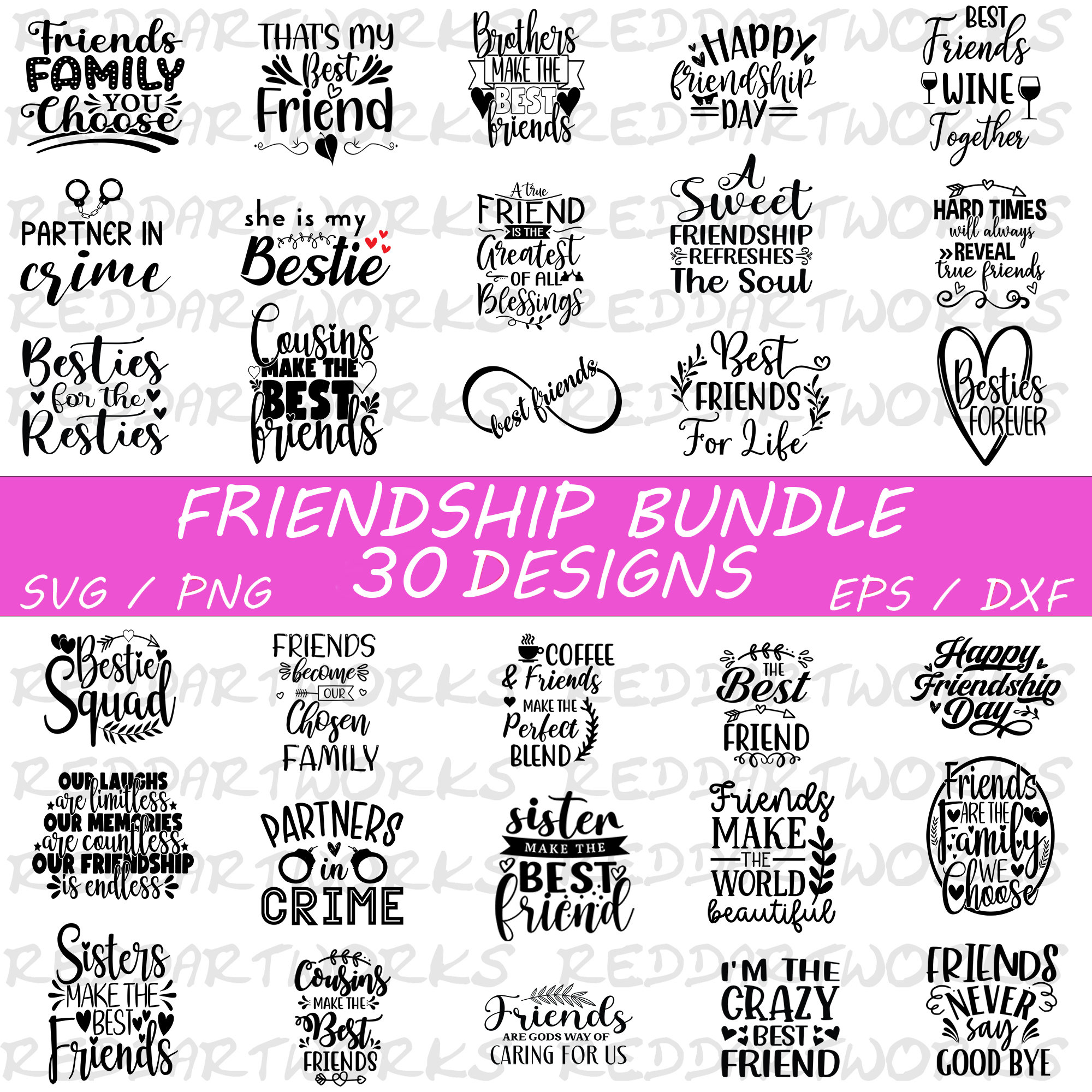 Friendship SVG Bundle Best Friends SVG Friends SVG Bestie - Etsy Canada