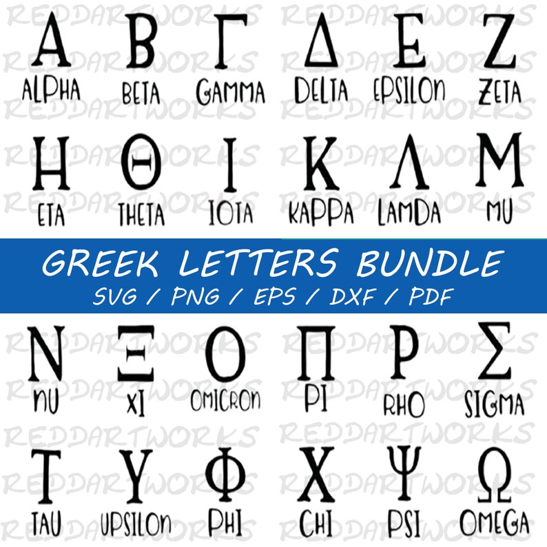 Greek Letters SVG Greek Alphabet SVG Alphabet Svg Greek - Etsy Canada