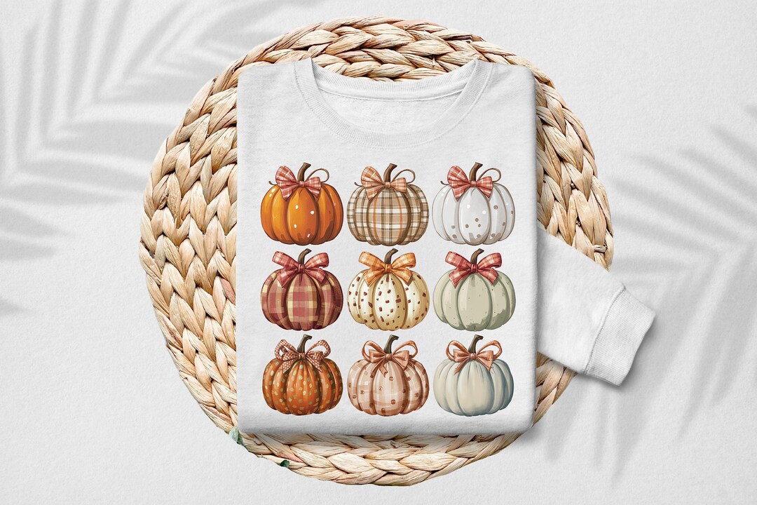 Coquette Pumpkin Png, Fall Pumpkin Png, Fall Sublimation Design, Autumn ...