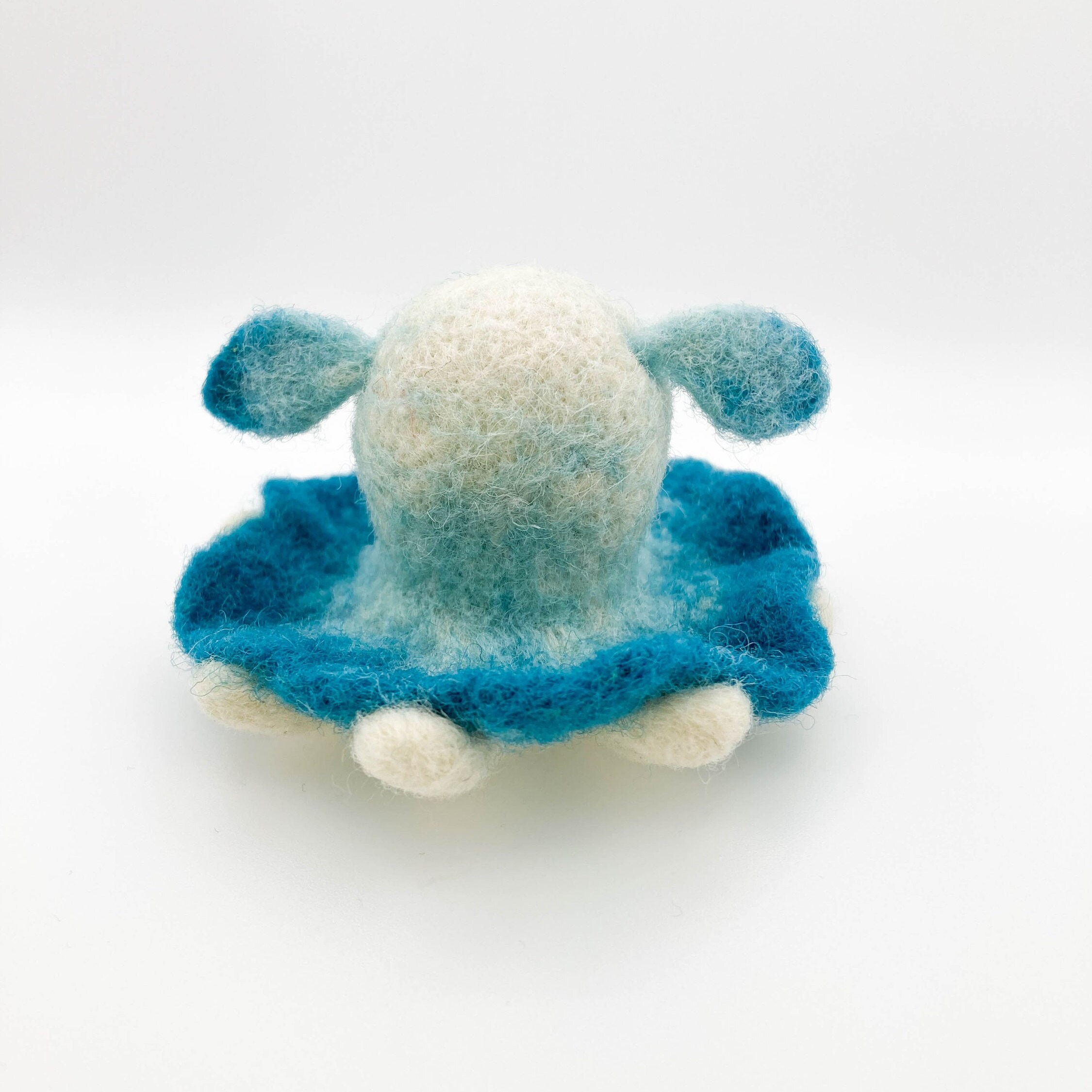 Needle Felted Blue Dumbo Octopus. Marine Lifes Inspired Collection - Etsy