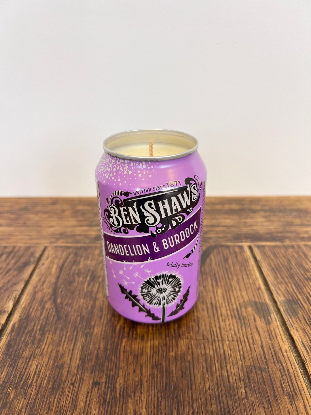 Ben Shaws Dandelion & Burdock Can Candle Natural Soy Wax Candle Scented ...