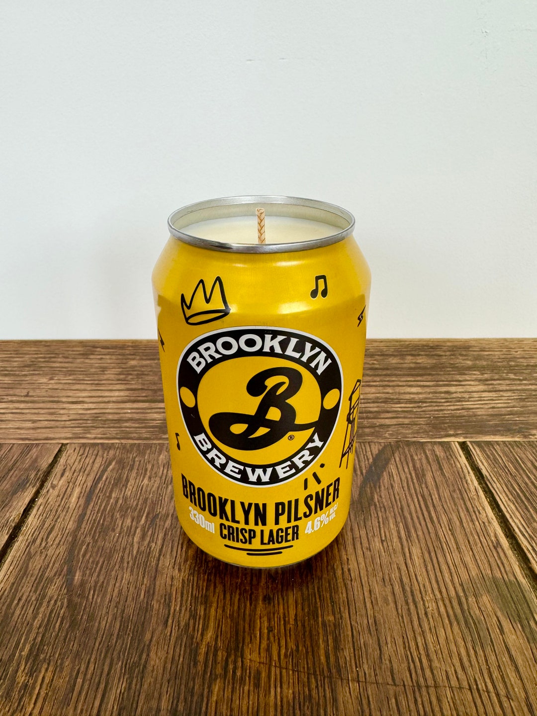 Brooklyn Brewery Can Candle Natural Soy Wax Scented Candle Beer Can NYC ...