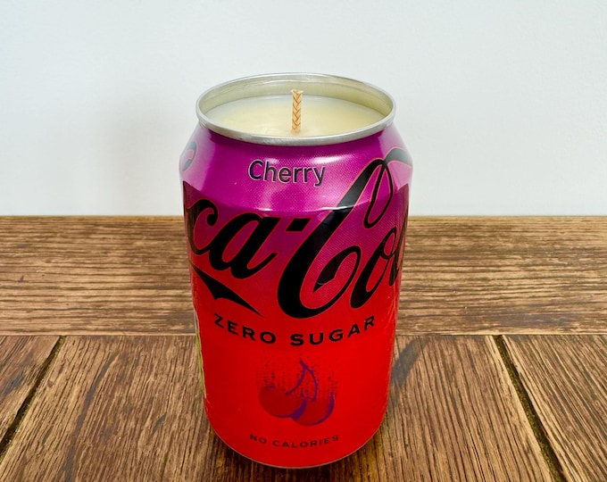 Coca Cola Cherry Can Candle | Natural Soy Wax Candle | Scented Candle ...