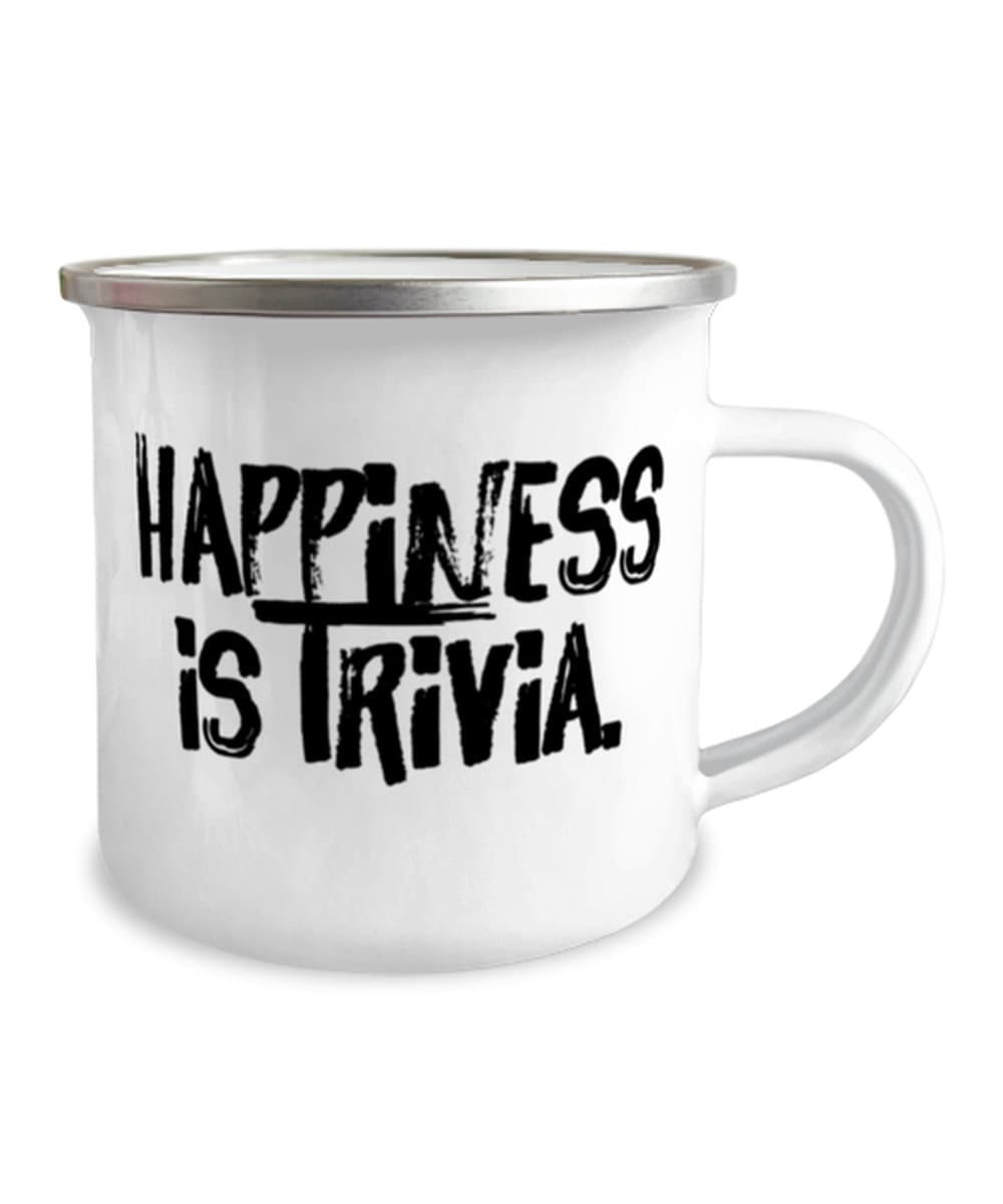 Funny Trivia 12oz Camper Mug Happiness is Trivia. Present - Etsy