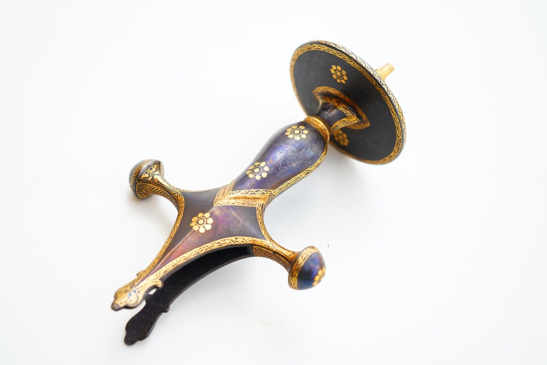 Vintage Mughal Antique Old Original Indian Sword Talwar Hilt Handle ...