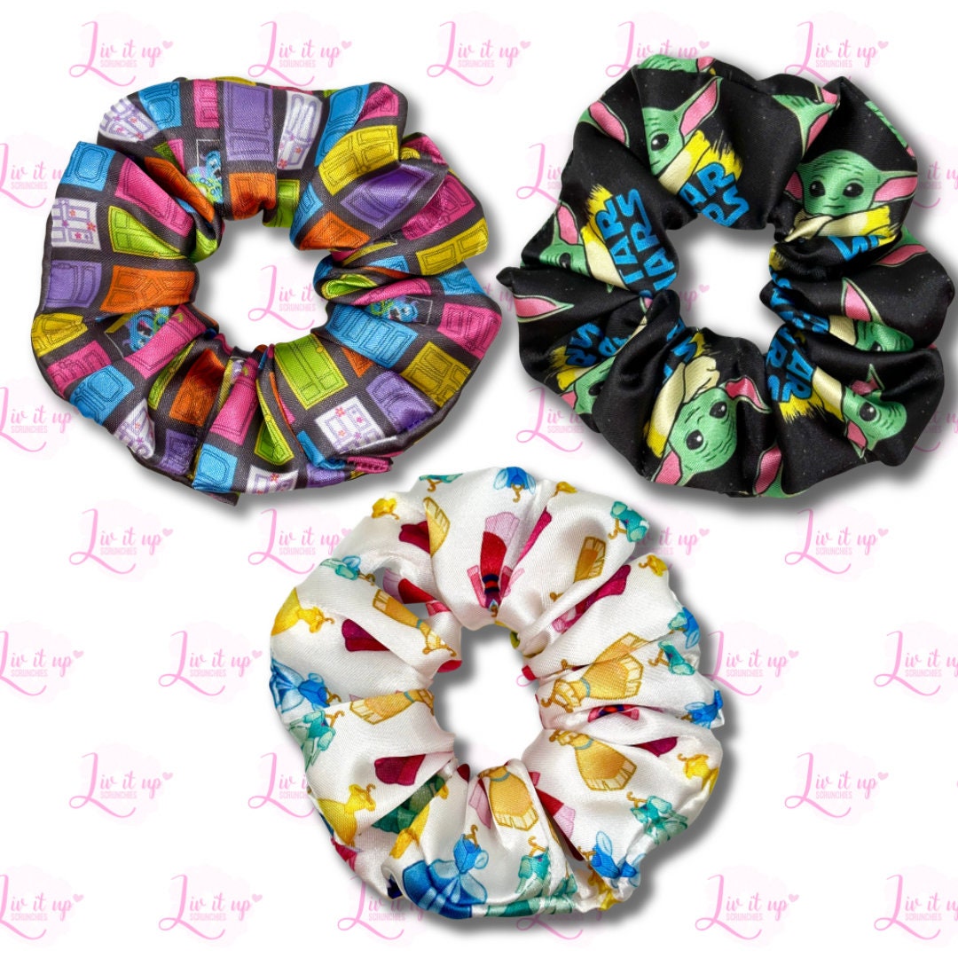 Movie Scrunchies / Monsters Inc. Sully Mike Boo Star Wars Baby Yoda ...